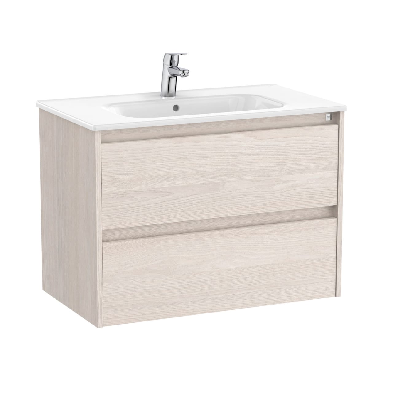 Roca Tenet: Unik Wall-hung Vanity Unit with Two Drawers and Basin ...