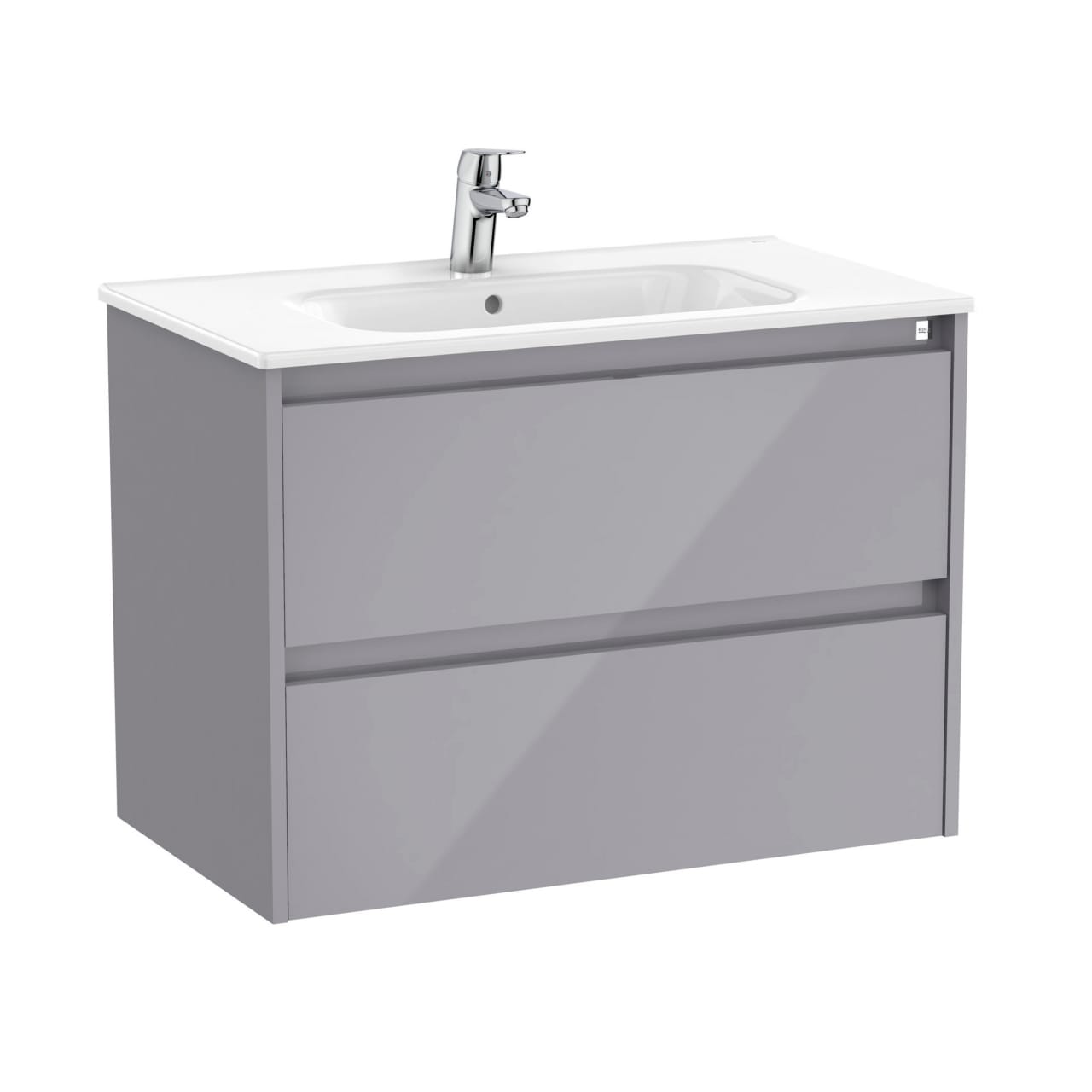 Roca Tenet: Unik Wall-hung Vanity Unit with Two Drawers and Basin ...