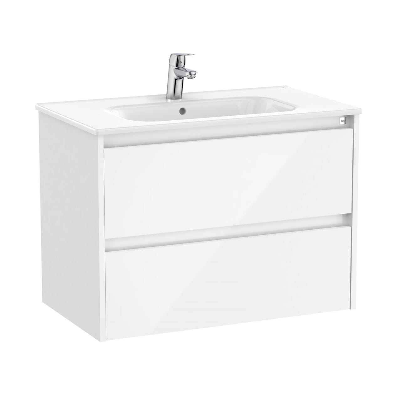 Roca Tenet: Unik Wall-hung Vanity Unit with Two Drawers and Basin ...