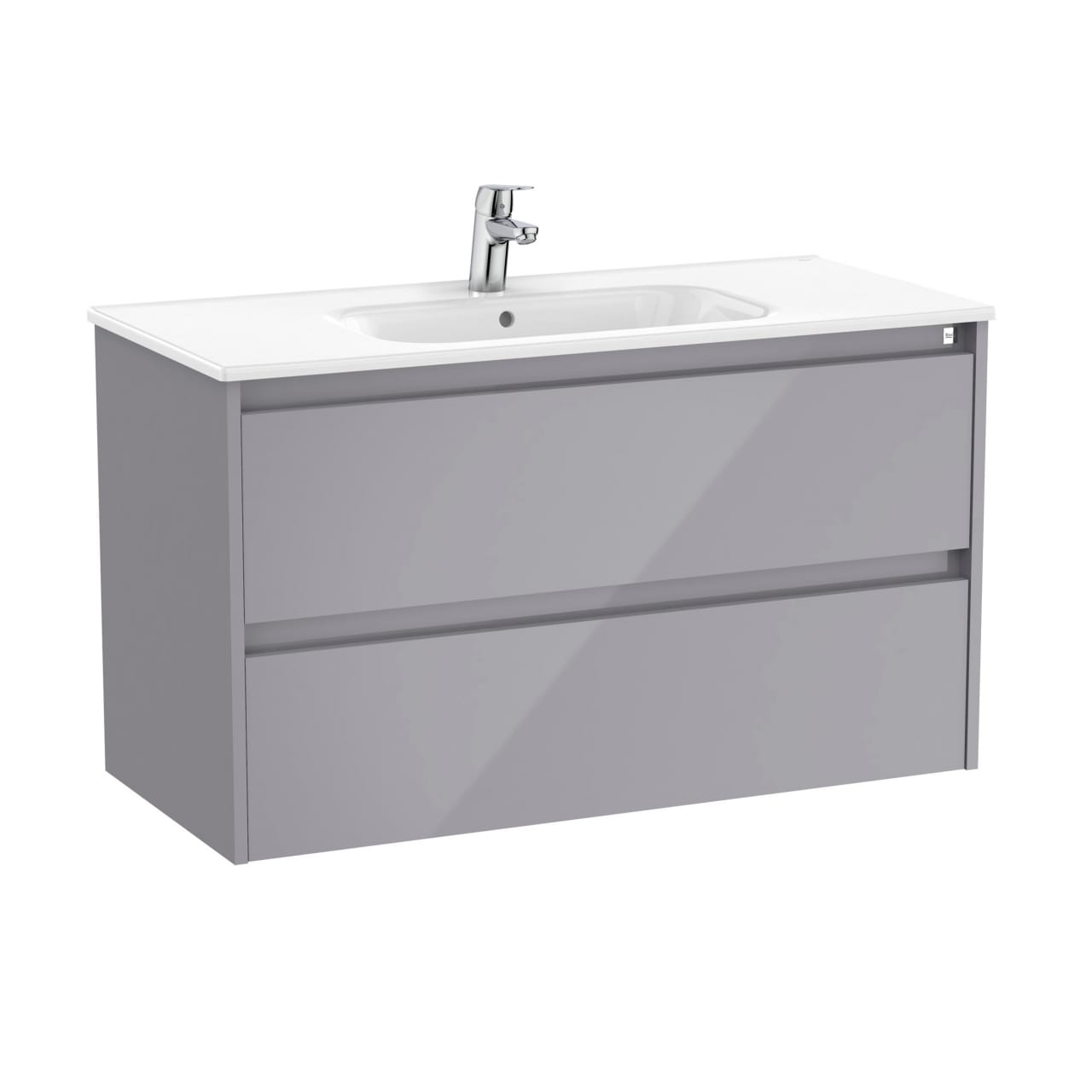 Roca Tenet: Unik Wall-hung Vanity Unit with Two Drawers and Basin ...