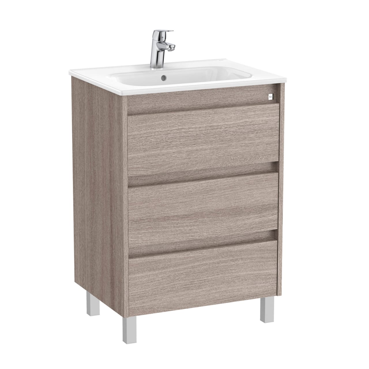 Roca Tenet: Unik Floor Standing Vanity Unit with Three Drawers and ...