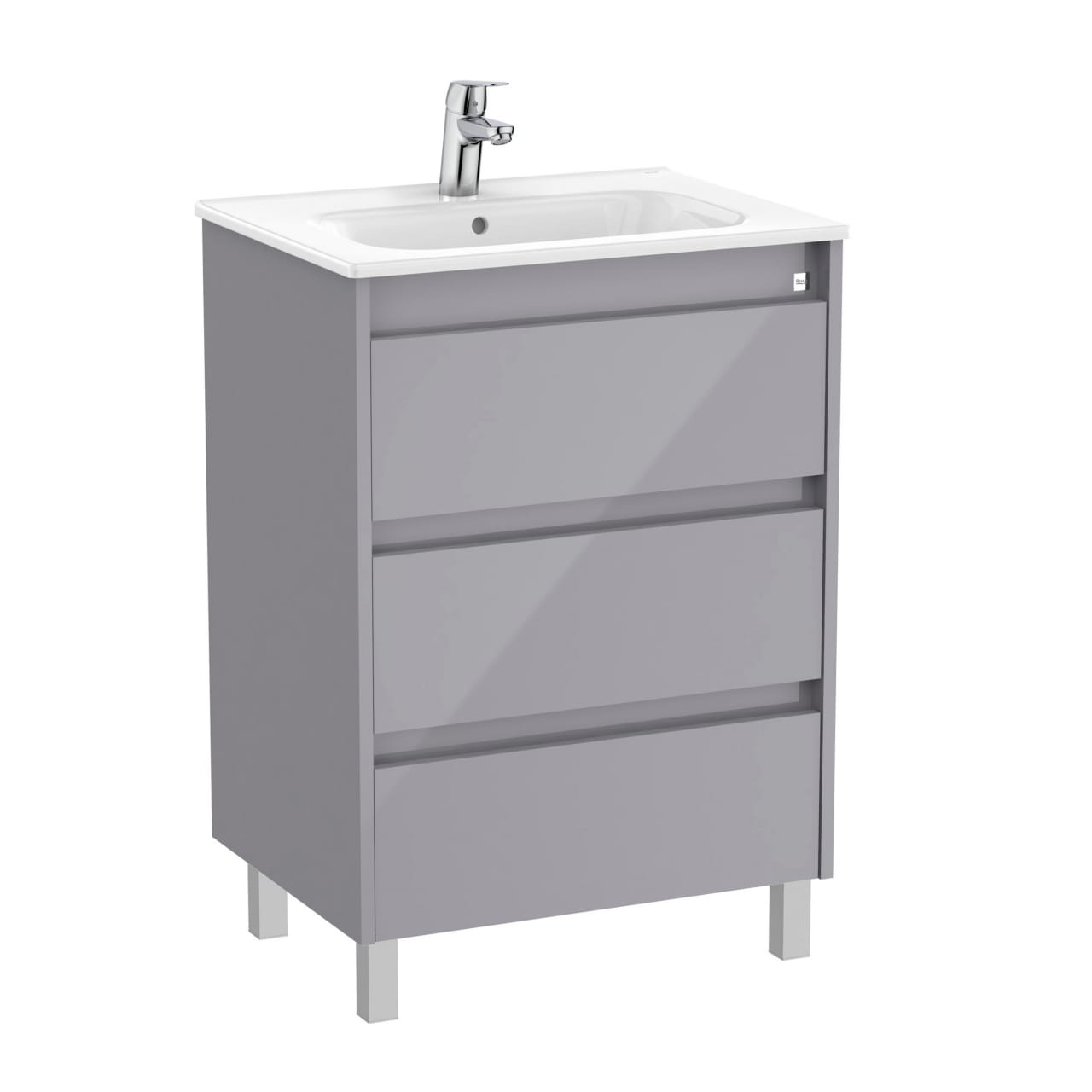 Roca Tenet: Unik Floor Standing Vanity Unit with Three Drawers and ...