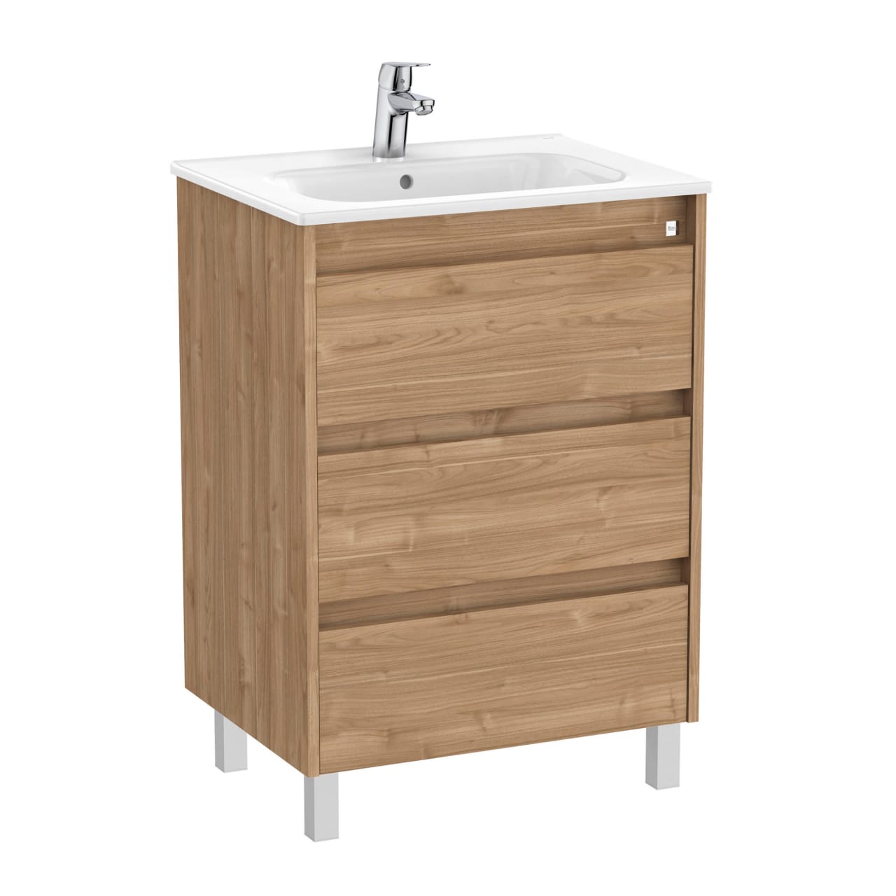Roca Tenet: Unik Floor Standing Vanity Unit with Three Drawers and ...