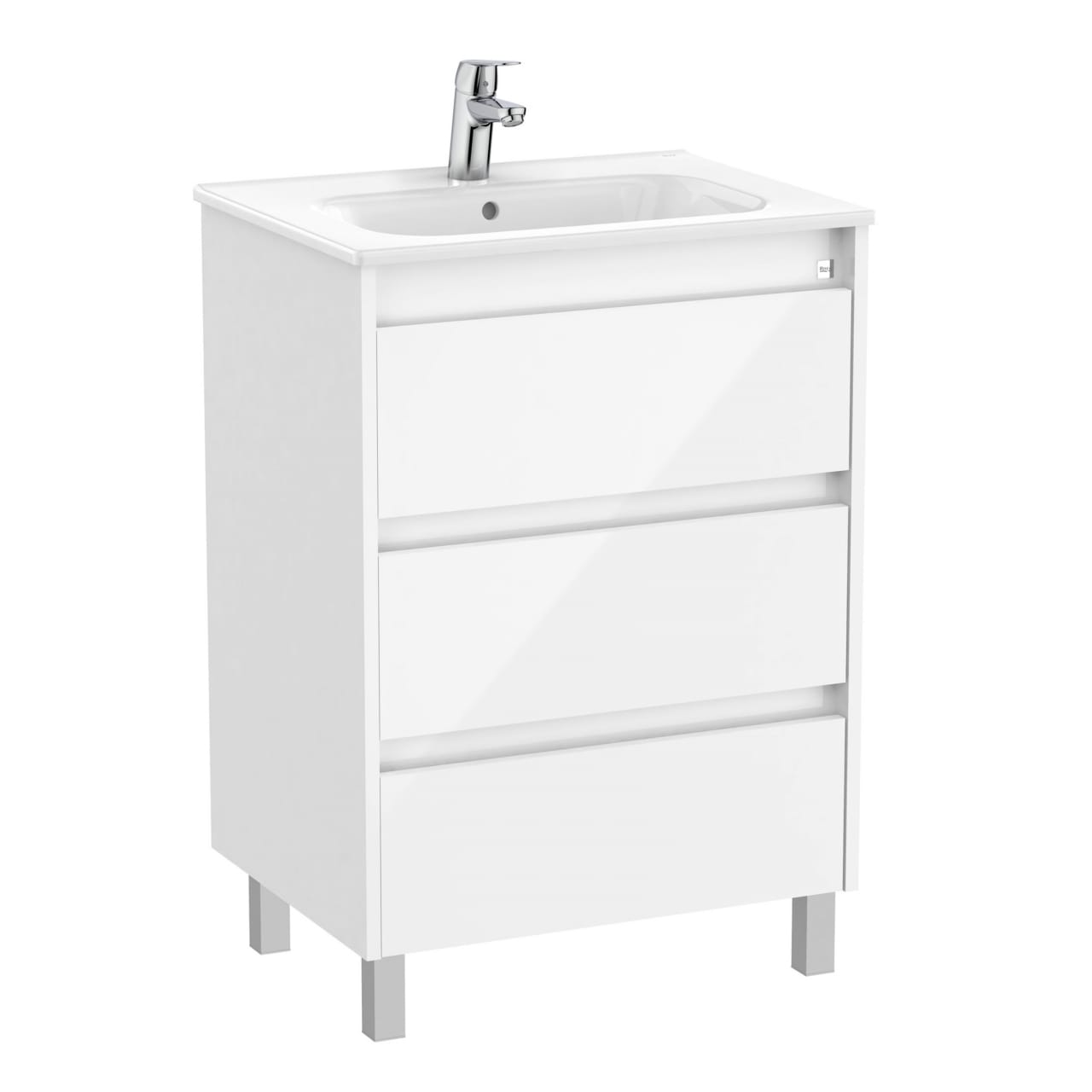 Roca Tenet: Unik Floor Standing Vanity Unit with Three Drawers and ...