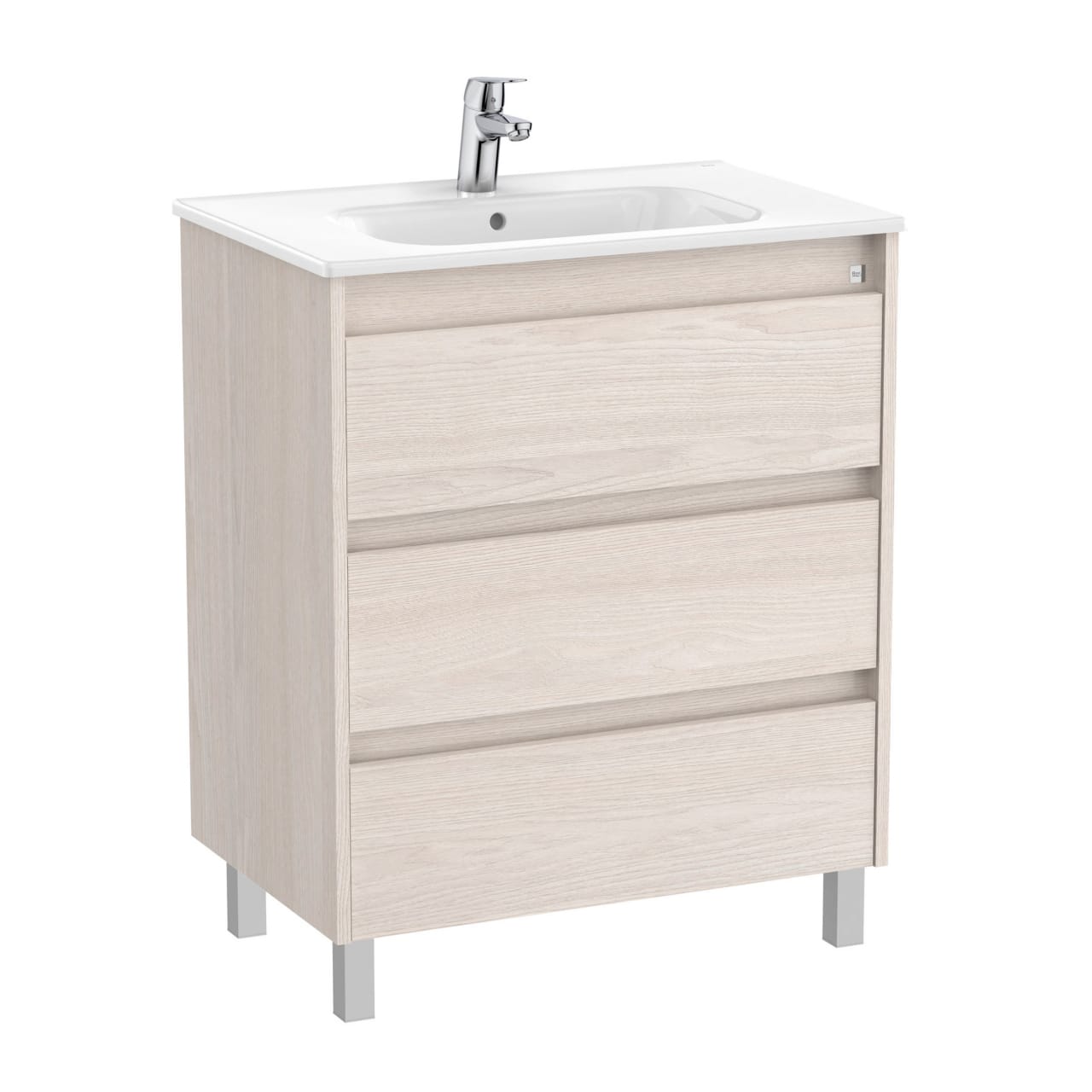 Roca Tenet: Unik Floor Standing Vanity Unit with Three Drawers and ...