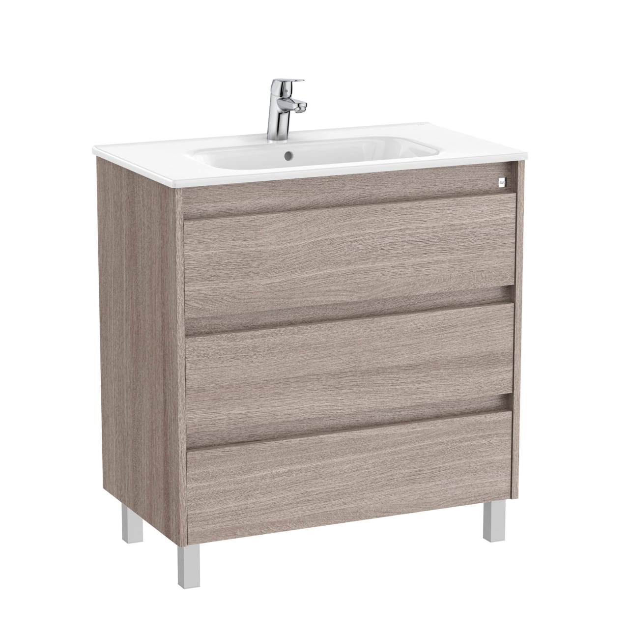 Roca Tenet: Unik Floor Standing Vanity Unit with Three Drawers and ...