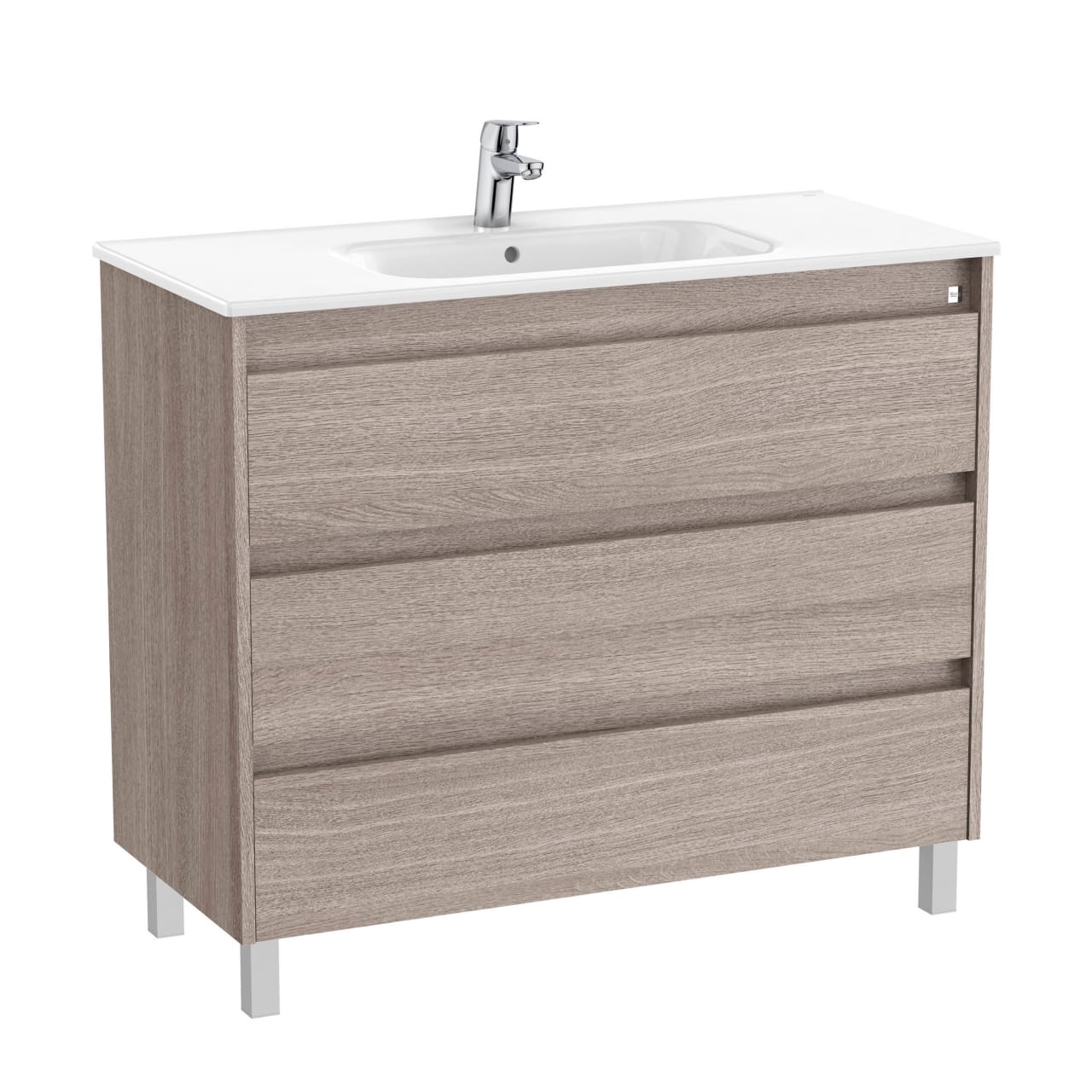 Roca Tenet: Unik Floor Standing Vanity Unit with Three Drawers and ...