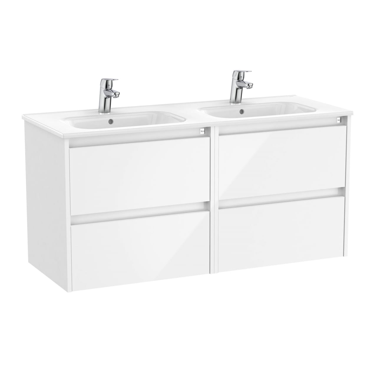 Roca Tenet: Unik Wall-hung Double Vanity Unit with Four Drawers and Two ...