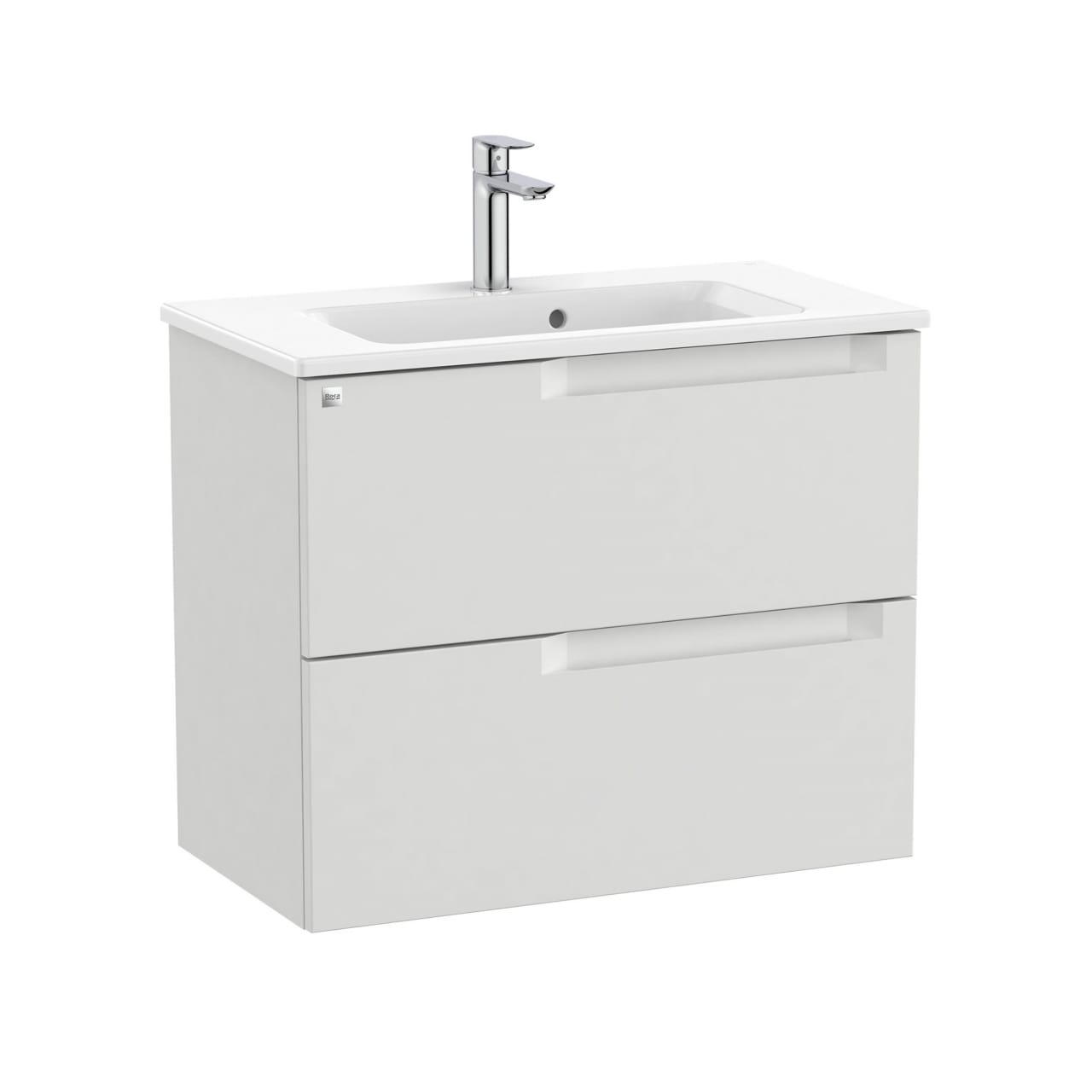 Roca Aleyda: Unik Compact Wall-hung Vanity Unit with Two Drawers and ...