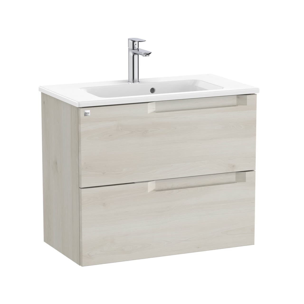 Roca Aleyda: Unik Compact Wall-hung Vanity Unit with Two Drawers and ...