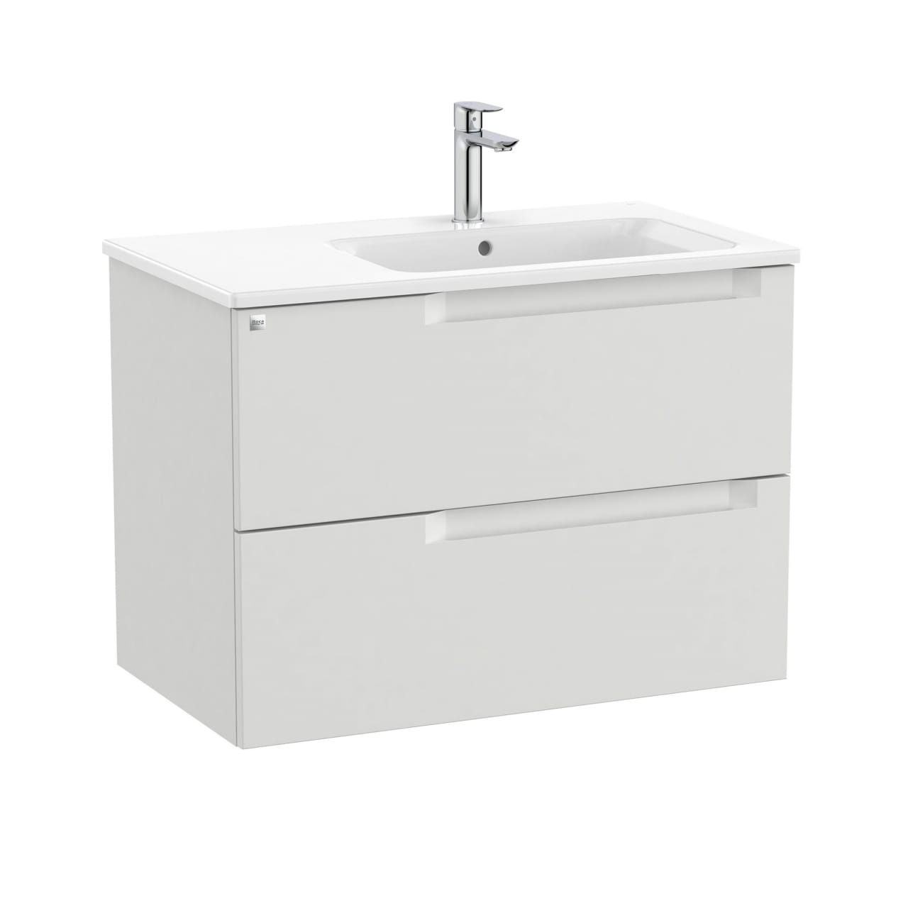 Roca Aleyda: Unik Wall-hung Vanity Unit with Two Drawers and RH Basin ...