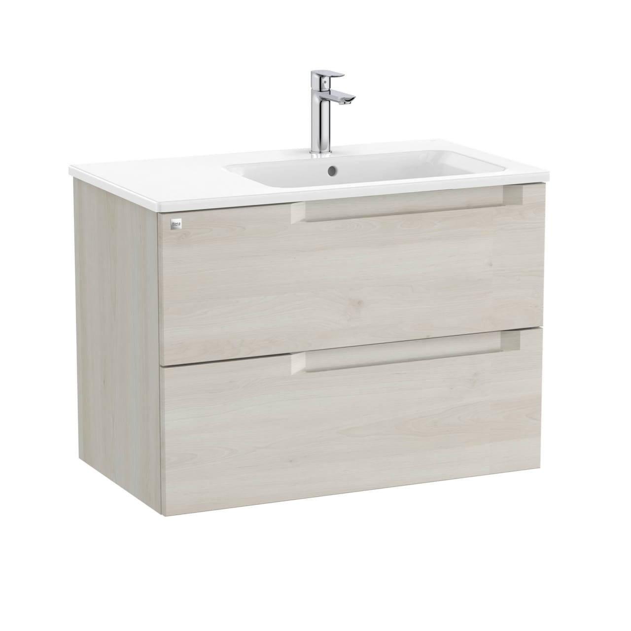 Roca Aleyda: Unik Wall-hung Vanity Unit with Two Drawers and RH Basin ...