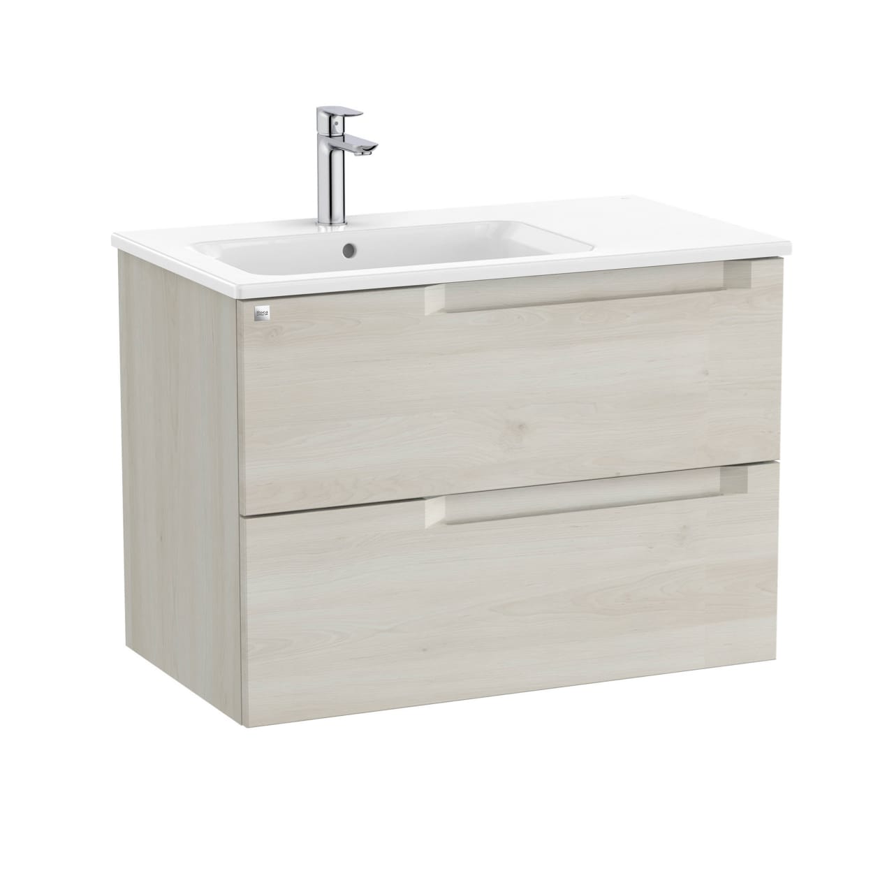 Roca Aleyda: Unik Wall-hung Vanity Unit with Two Drawers and LH Basin ...