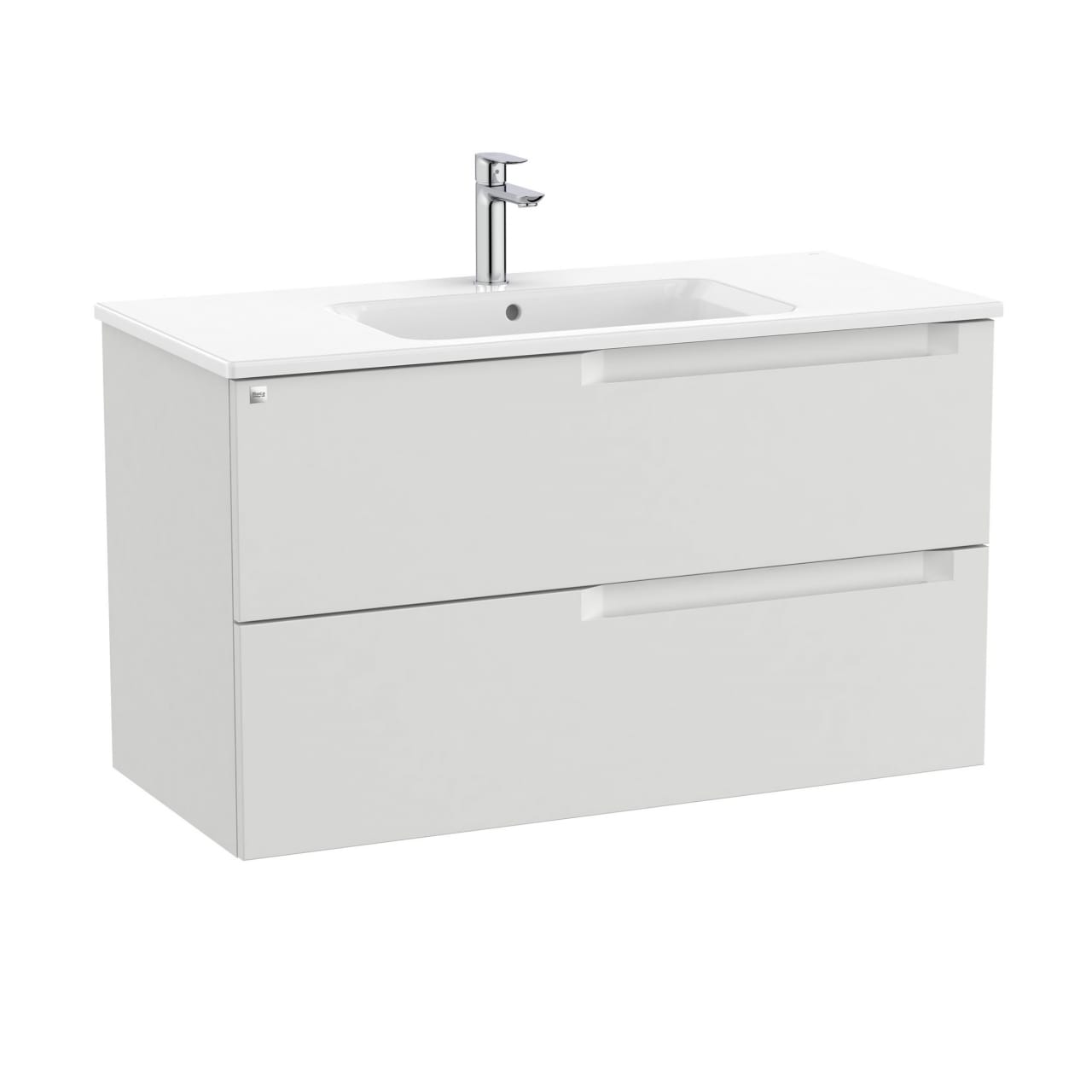 Roca Aleyda: Unik Wall-hung Vanity Unit with Two Drawers and Centred ...