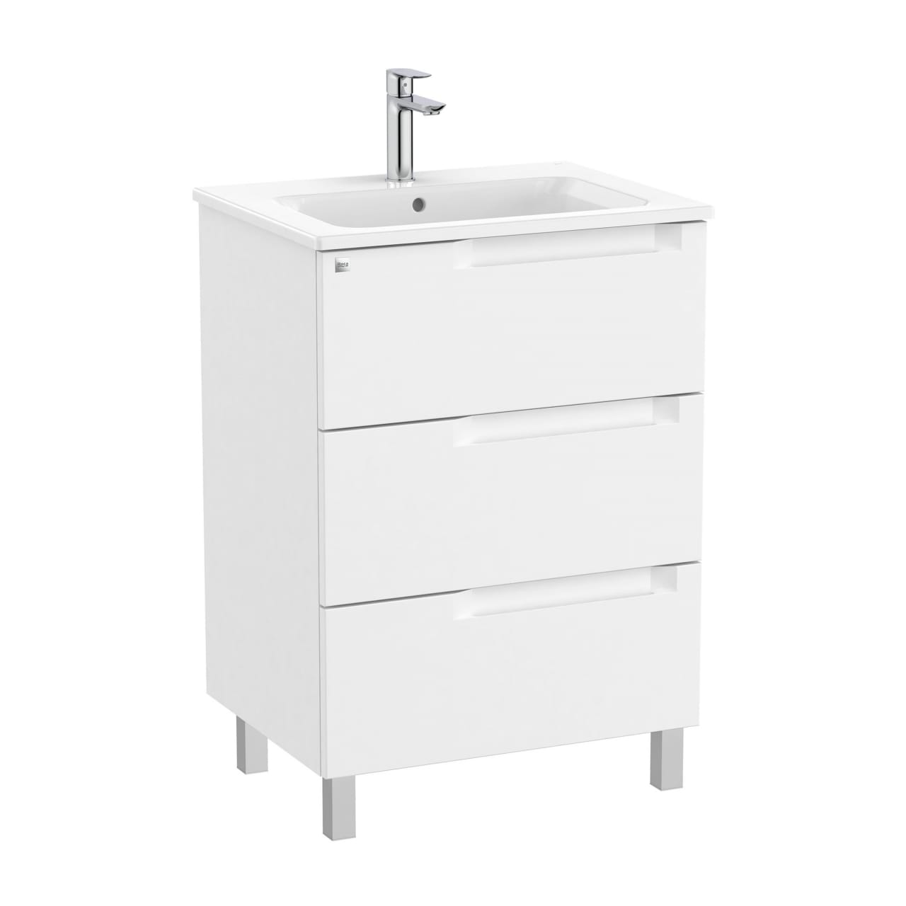 Roca Aleyda: Unik Floor-standing Vanity Unit with Three Drawers and ...