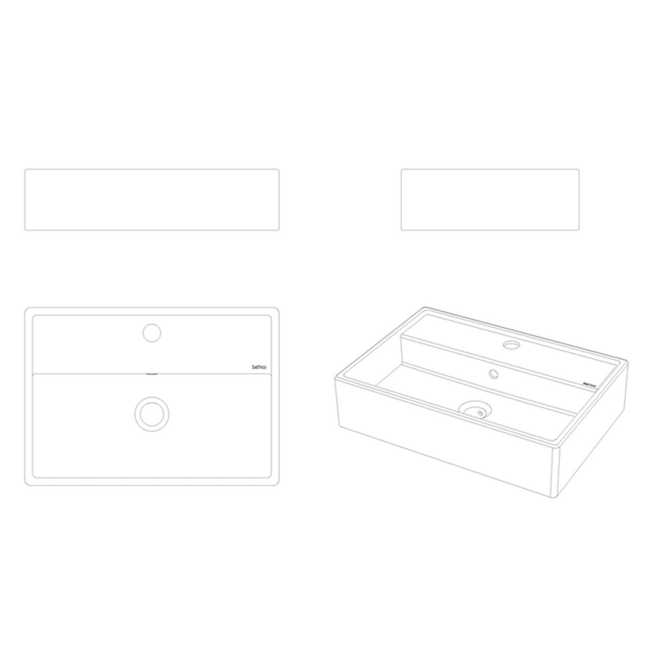 BBWM0017BSCW - Britton: Turin Countertop Basin : Bathroom Planet