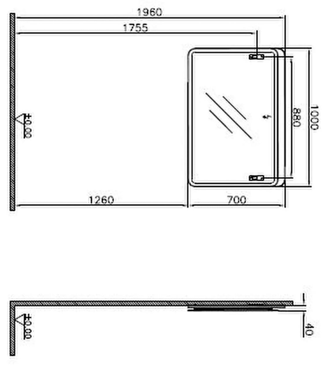 Vitra: Sento Illuminated Wall-hung Bathroom Mirror in Light Oak ...