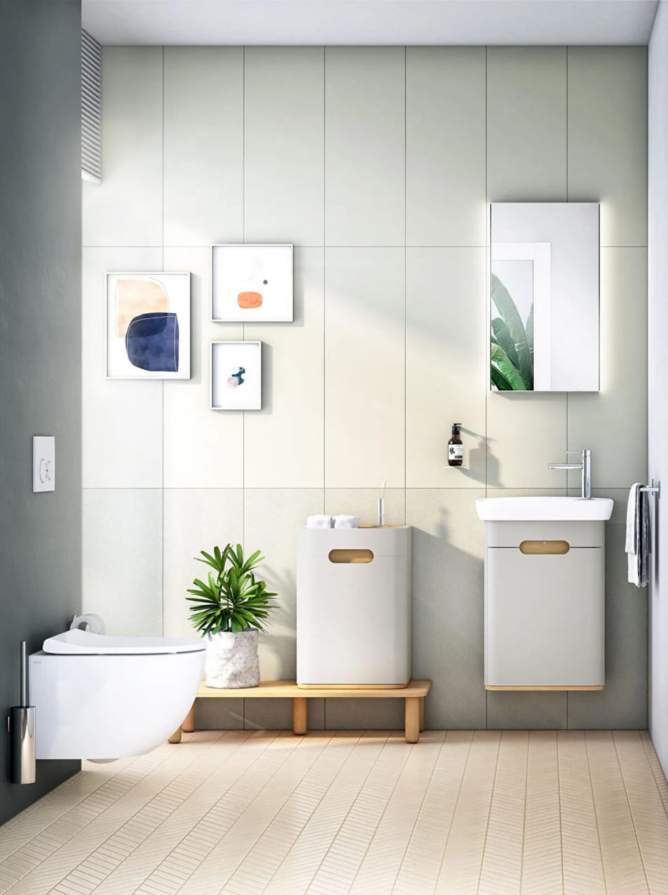 65981 - Vitra: Sento Compact Washbasin Unit (50 cm) : Bathroom Planet