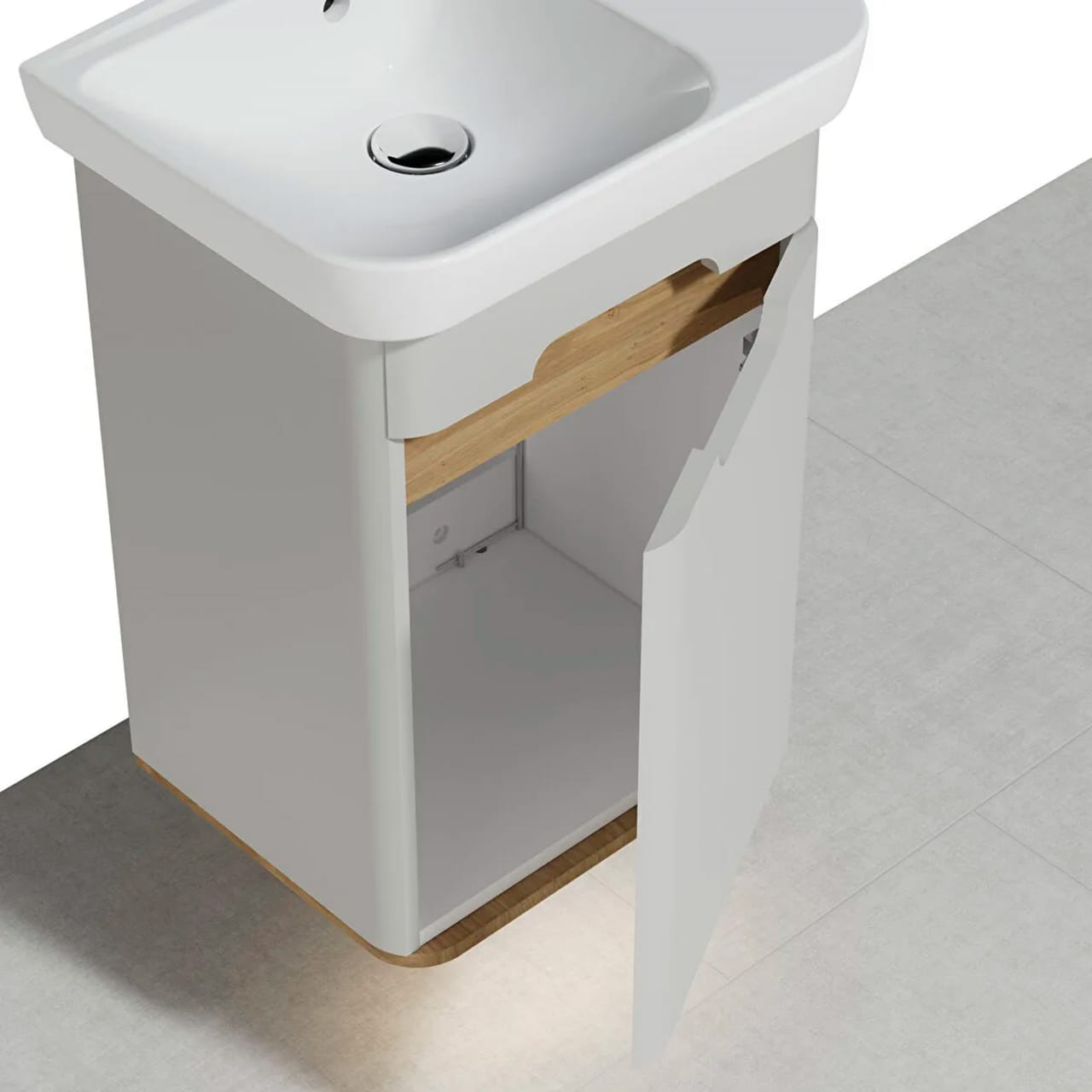 65981 - Vitra: Sento Compact Washbasin Unit (50 cm) : Bathroom Planet