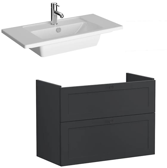 68416-7036B003-0001 - VitrA: Root Classic Wall-hung Vanity Unit with ...