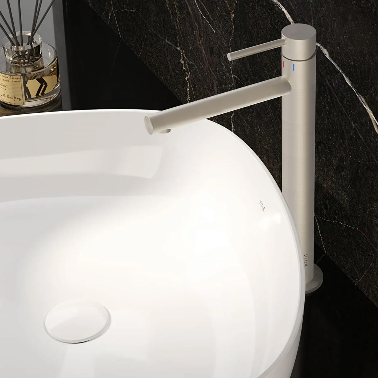 VitrA: Origin Tall Basin Mixer Tap for Large Bowls : Bathroom Planet
