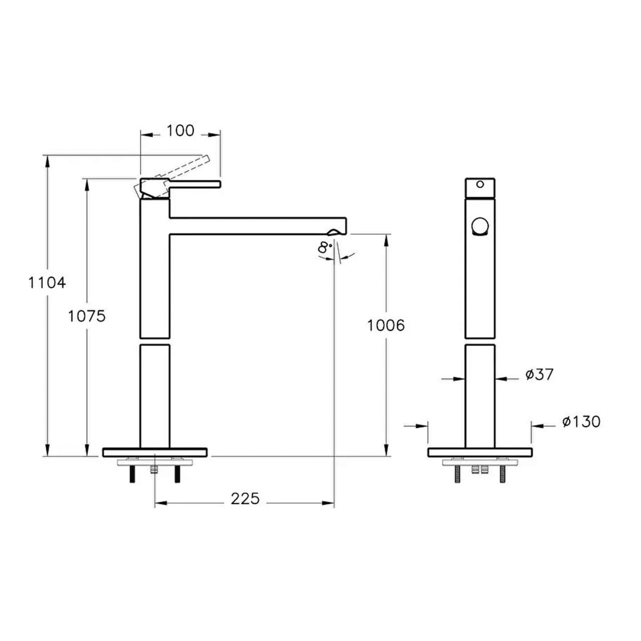 A4266329 - VitrA: Origin Floor-mounted Basin Mixer Tap (Soft Copper ...
