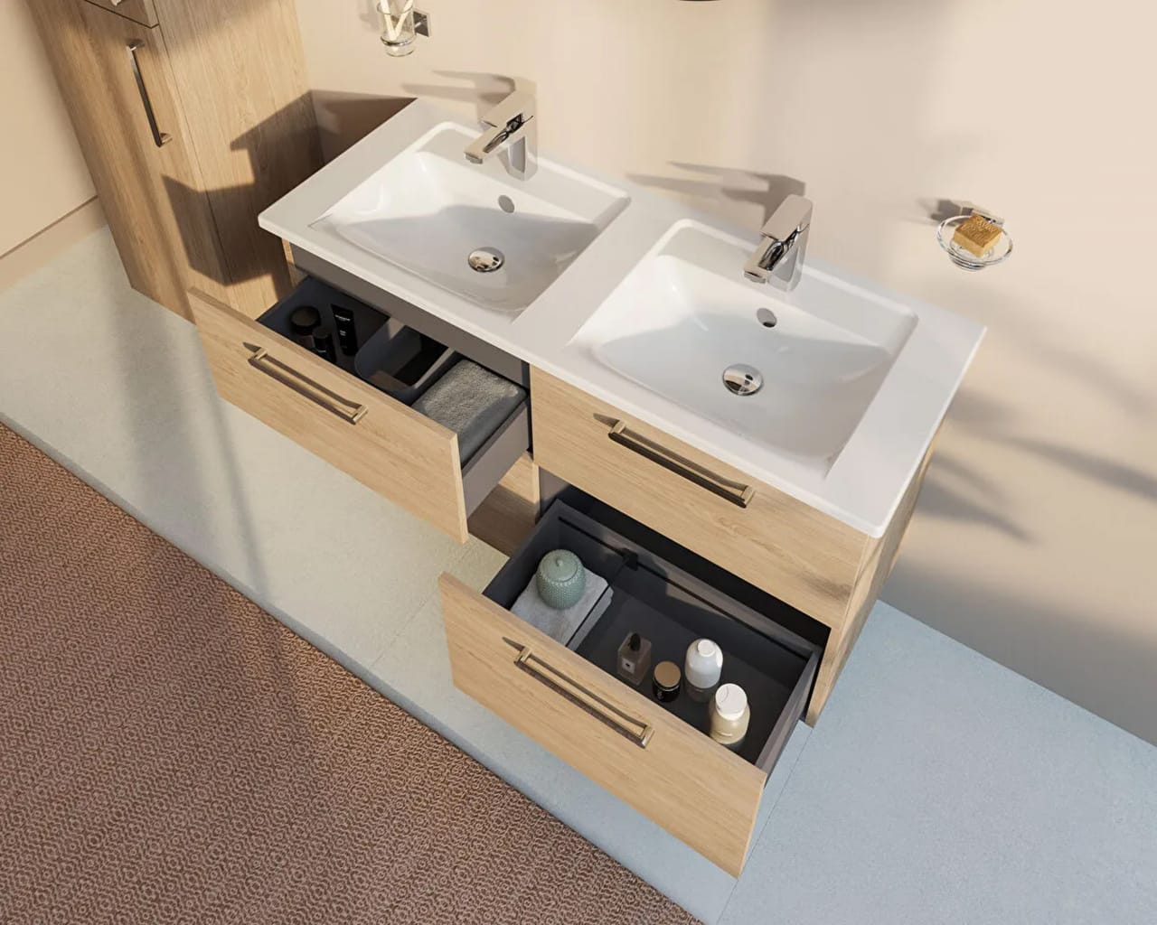 A45149-Chrome - VitrA: Universal Basin Waste Set : Bathroom Planet