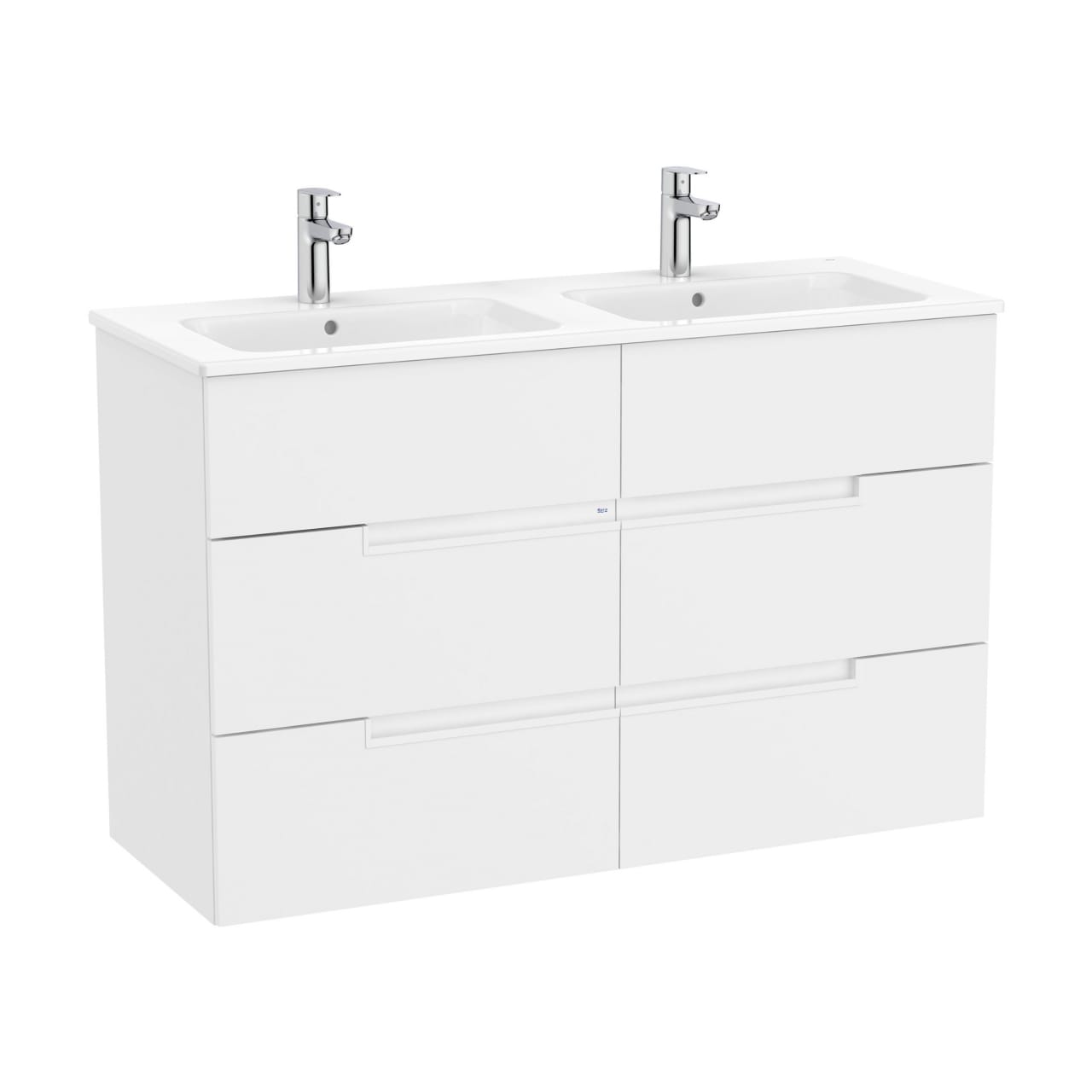 Roca: Victoria-N Unik Wall-hung Vanity Unit with Six Drawers & Double ...