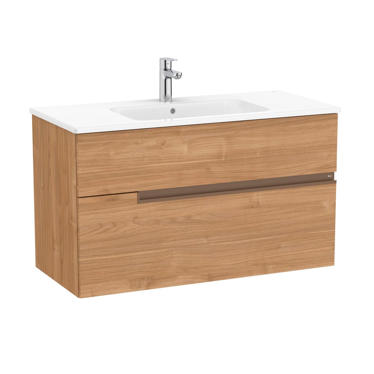 Roca: Victoria-N Unik Wall-hung Wide Vanity Unit with Basin & Two ...