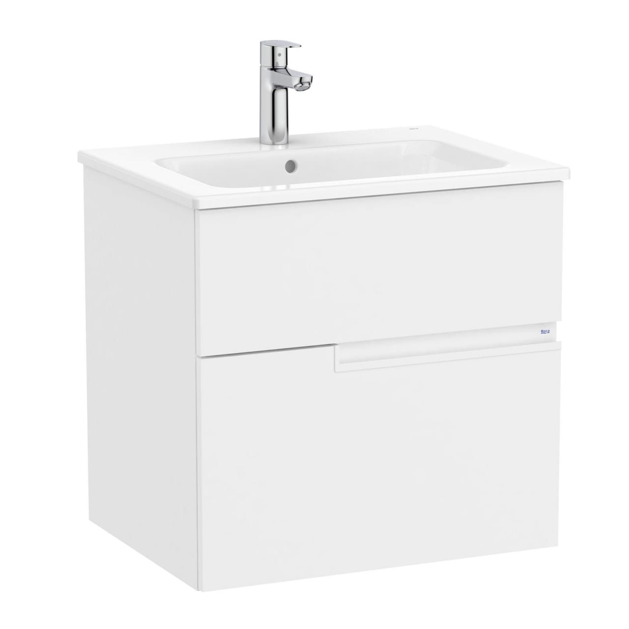Roca: Victoria-N Unik Wall-hung Vanity Unit with Basin and Two Drawers ...