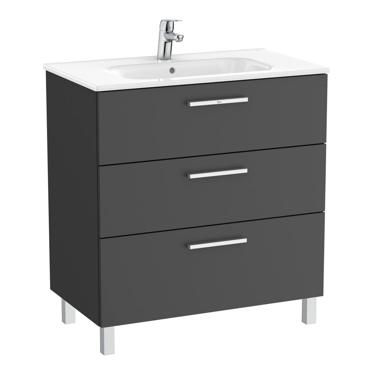Roca: New Victoria Compact Wall-hung Vanity Unit with Basin & Three ...
