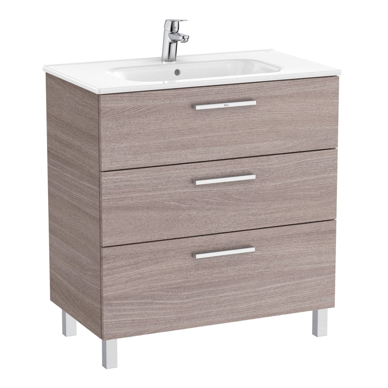Roca: New Victoria Compact Wall-hung Vanity Unit with Basin & Three ...