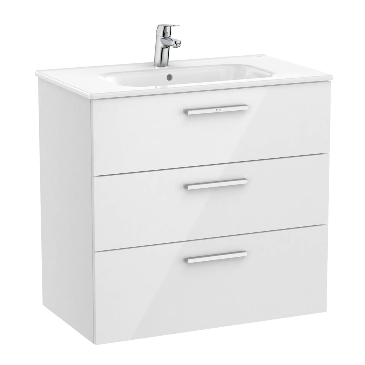 Roca: New Victoria Compact Wall-hung Vanity Unit with Basin & Three ...