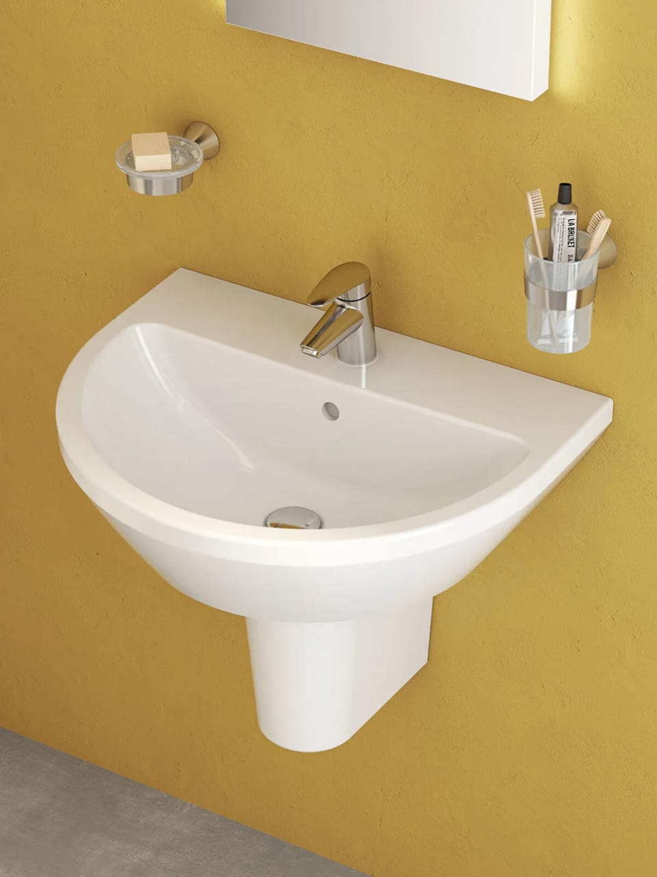 7068L003-0001 - VitrA: Integra Wall-mounted Round Basin (600mm ...