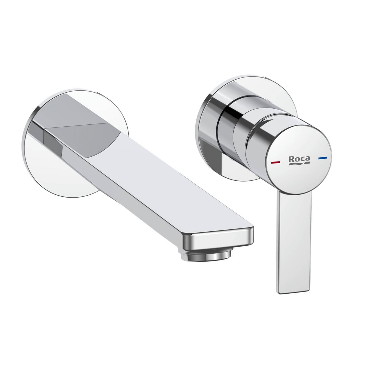 Roca: Targa Wall-mounted Basin Mixer Tap With Lever Handle (200mm ...