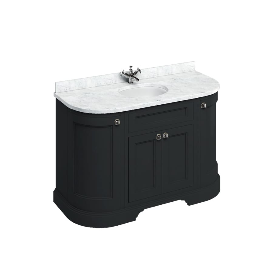 FC1BM BC13 - Burlington Freestanding Curved Vanity Unit with Minerva ...