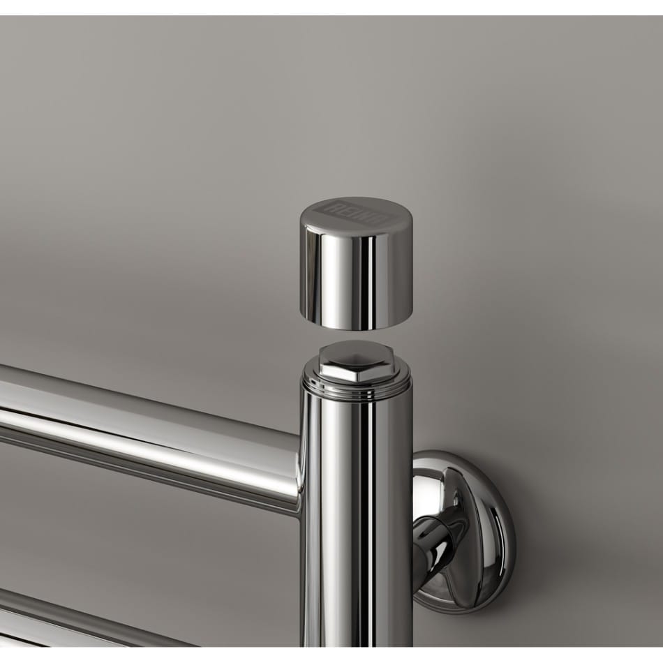 Reina Eos Curved Stainless Steel Heated Towel Rail : Bathroom Planet