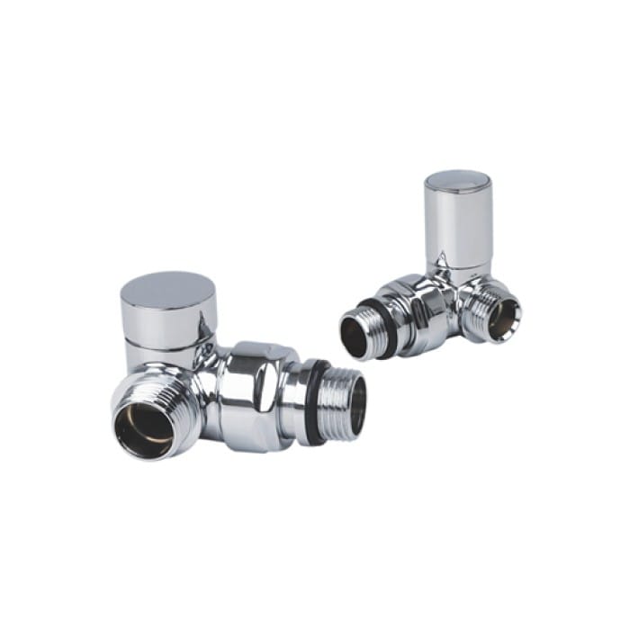 Reina Crova Manual Corner Radiator Valves : Bathroom Planet