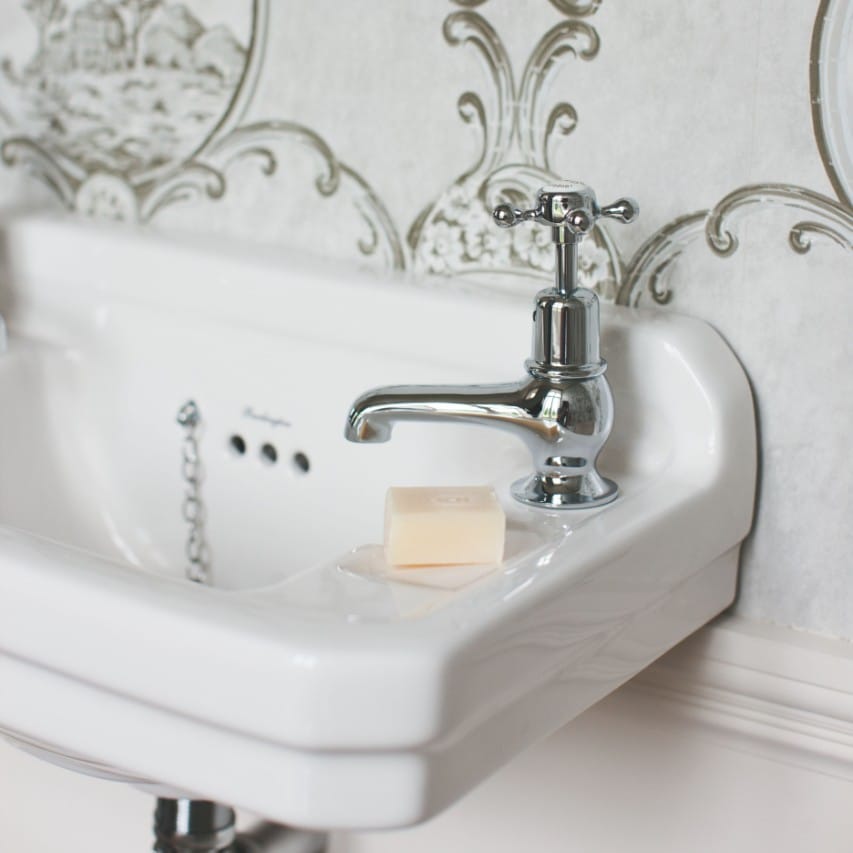 Burlington Traditional Pillar Basin Taps : Bathroom Planet