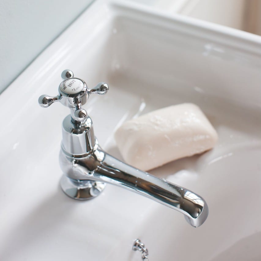 Burlington Traditional Pillar Basin Taps : Bathroom Planet